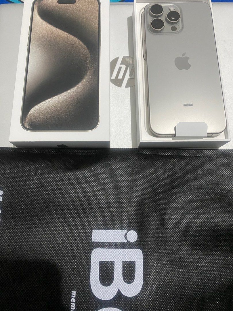DIJUAL IPHONE 15 PRO MAX 256 GB NATURAL TITANIUM EX IBOX DELIPARK MEDAN ...