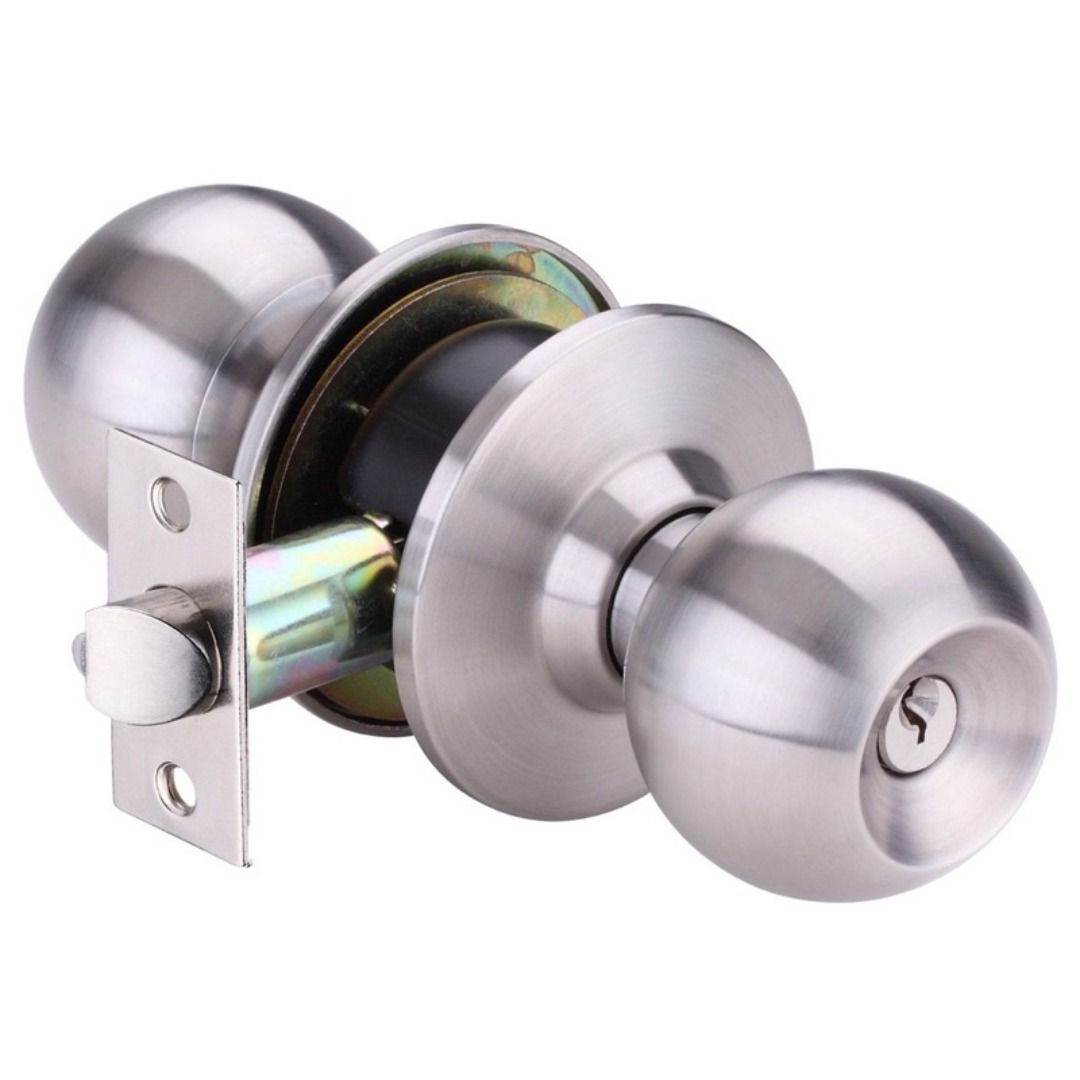 Door Knob Set Bedroom Lock Replacement Installation with Unlocking ...
