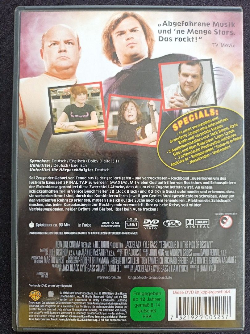 DVD Kings Of Rock : Tenacious D, Hobbies & Toys, Music & Media, CDs ...