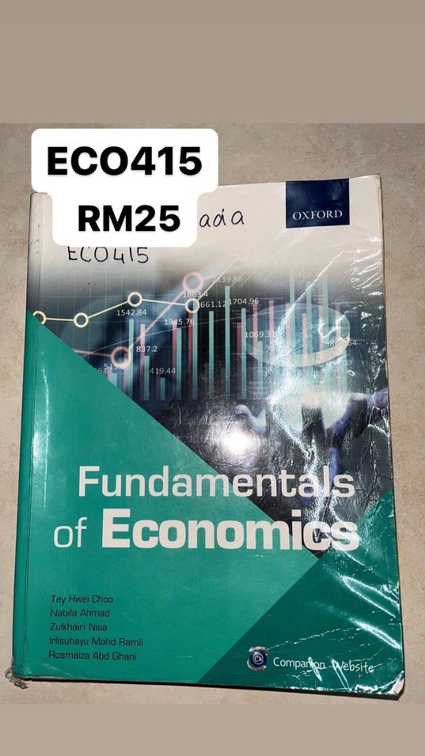 ECO 215/ECO415 Fundamental of economic, Hobbies & Toys, Books ...