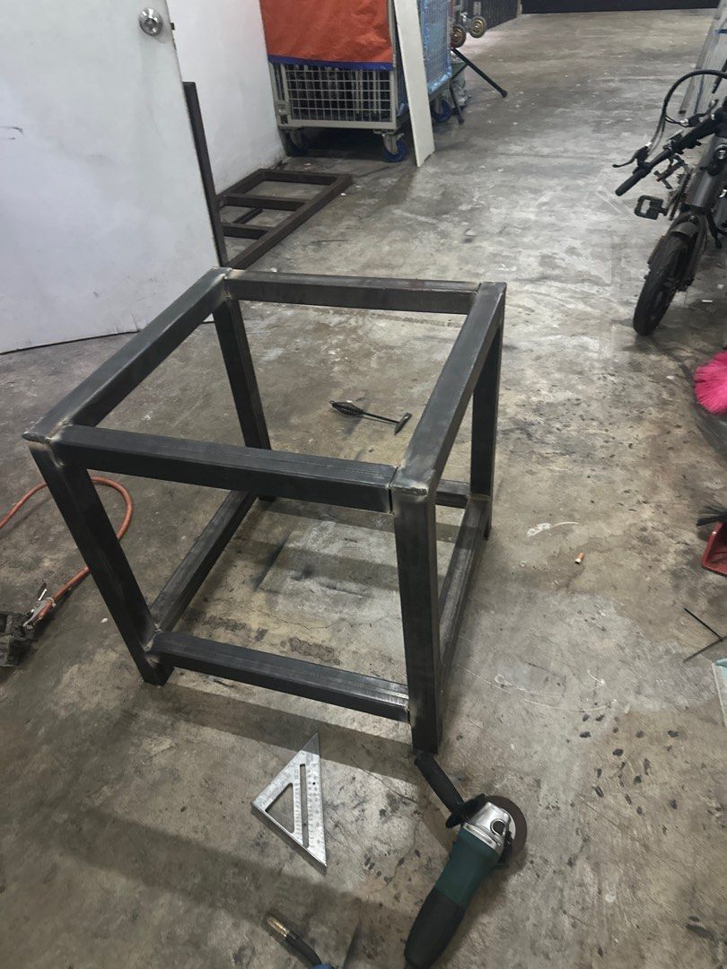 Fish tank stand / stainless steel / kitchen table top / custom tank stand / metal frame / metal ...