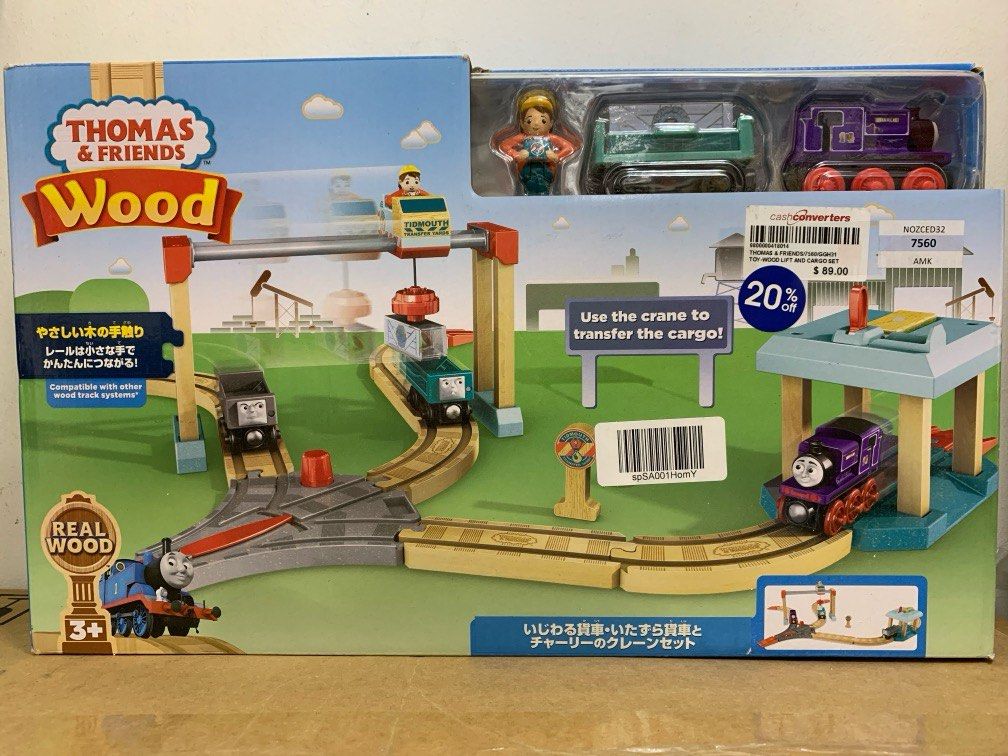 Fisher price Thomas & friends wood lift & load cargo set, Hobbies ...