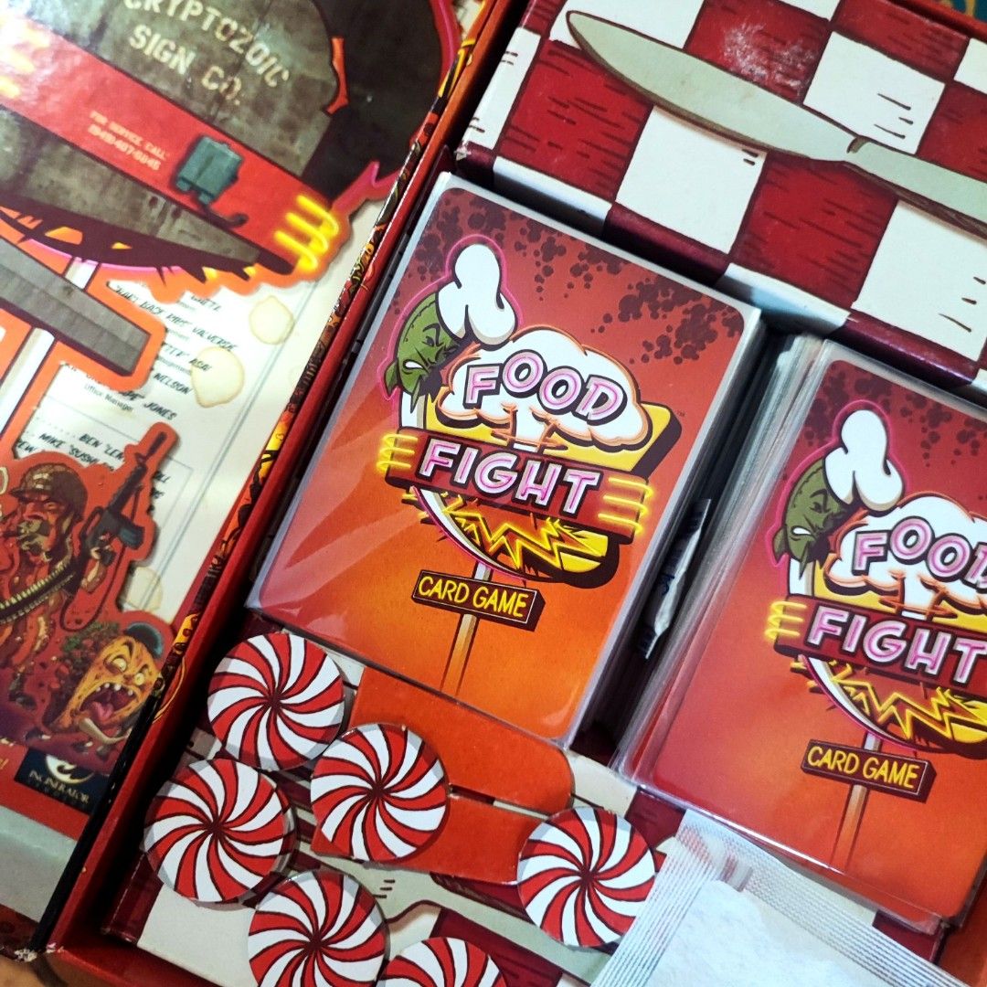 Food fight card game + expansion, Hobbies & Toys, Toys & Games on Carousell