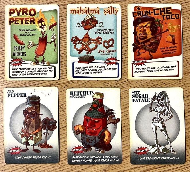 Food fight card game + expansion, Hobbies & Toys, Toys & Games on Carousell