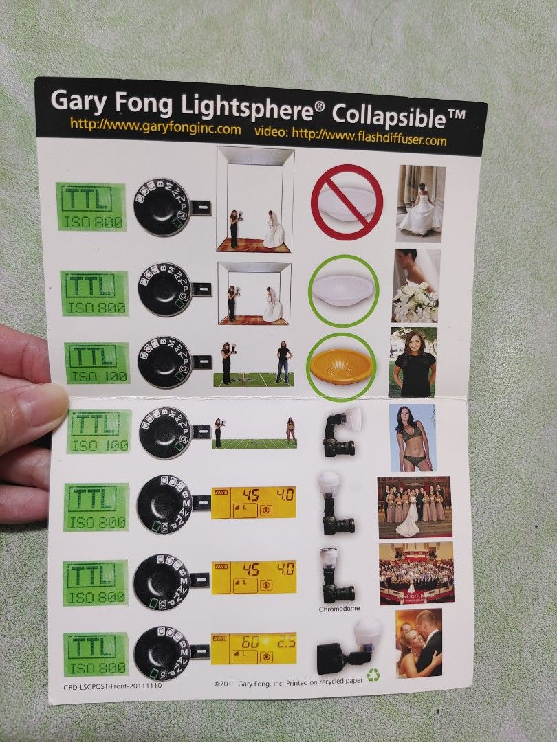 Gary Fong lightsphere collapsible for flash light, Photography ...