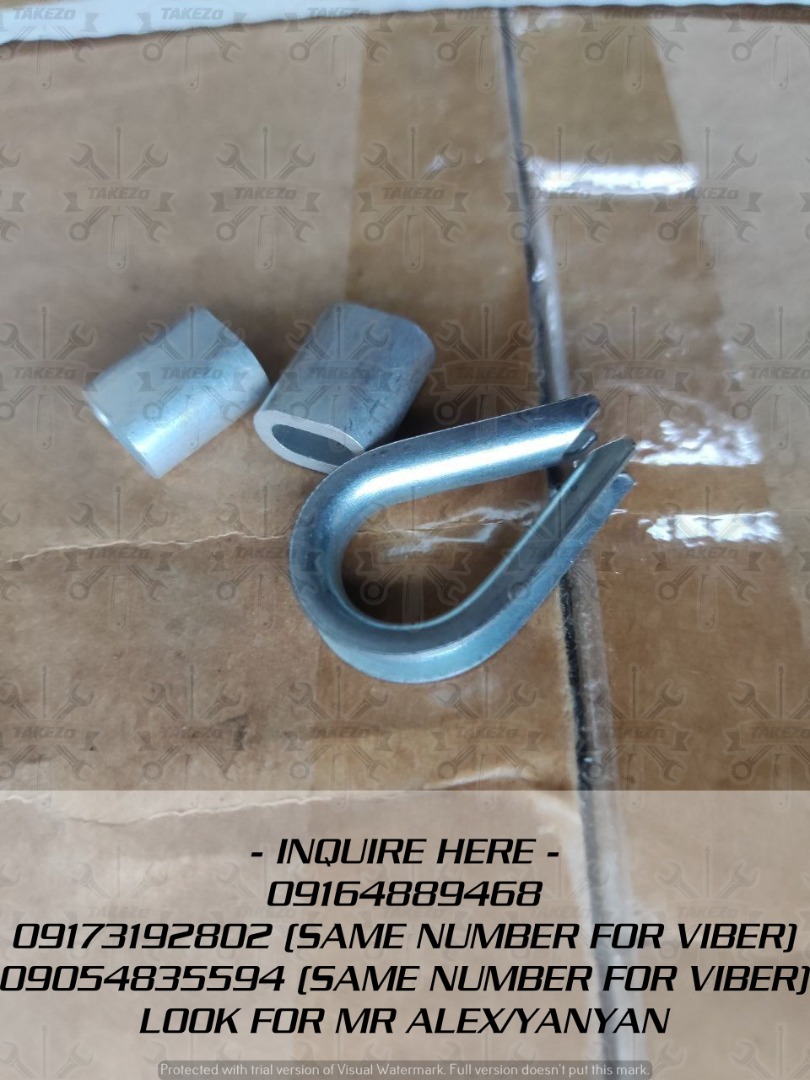 GI WIRE ROPE TUBE/THIMBLE, Commercial & Industrial, Construction ...