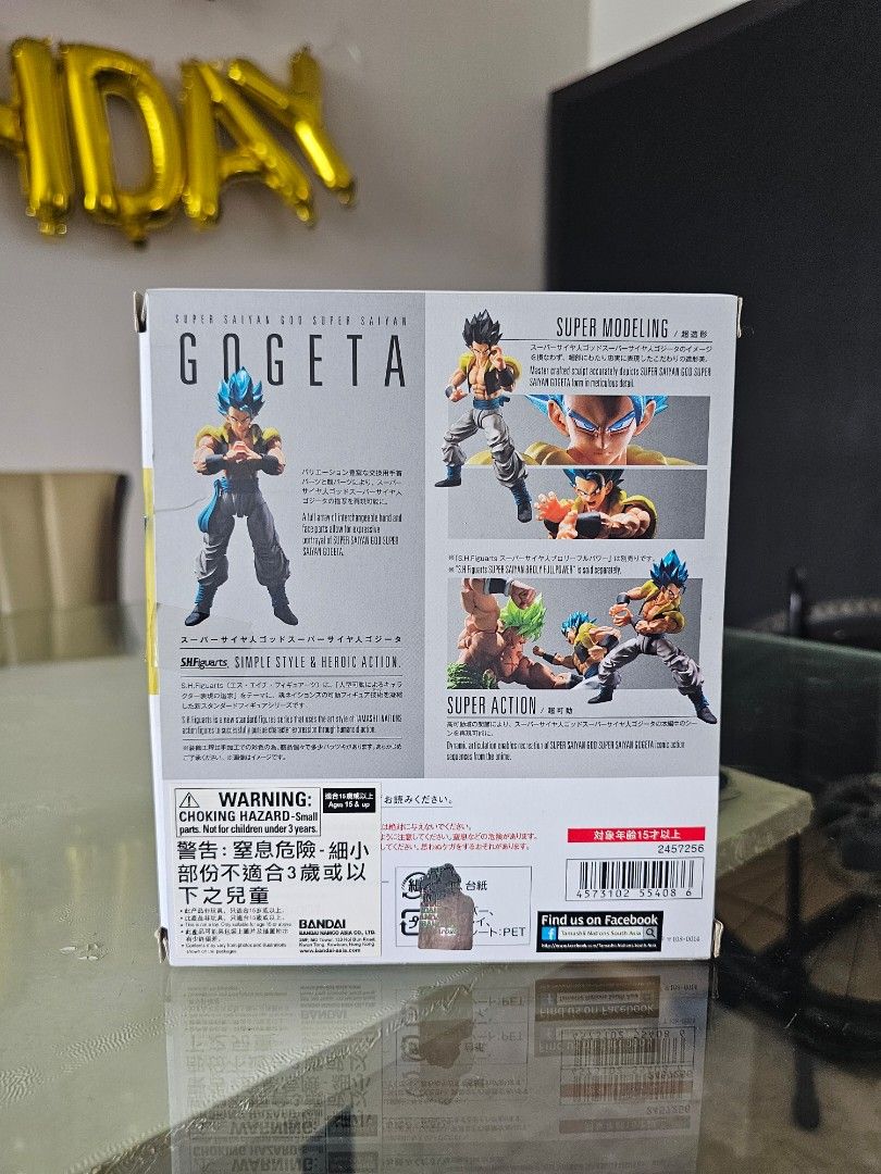 Gogeta SSGSS Sh figuarts shf bandai dragonball, Hobbies & Toys, Toys & Games on Carousell