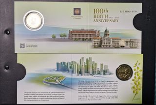 100th Birth Anniversary of Mr Lee Kuan Yew Commemorative Coin (lky coin ...