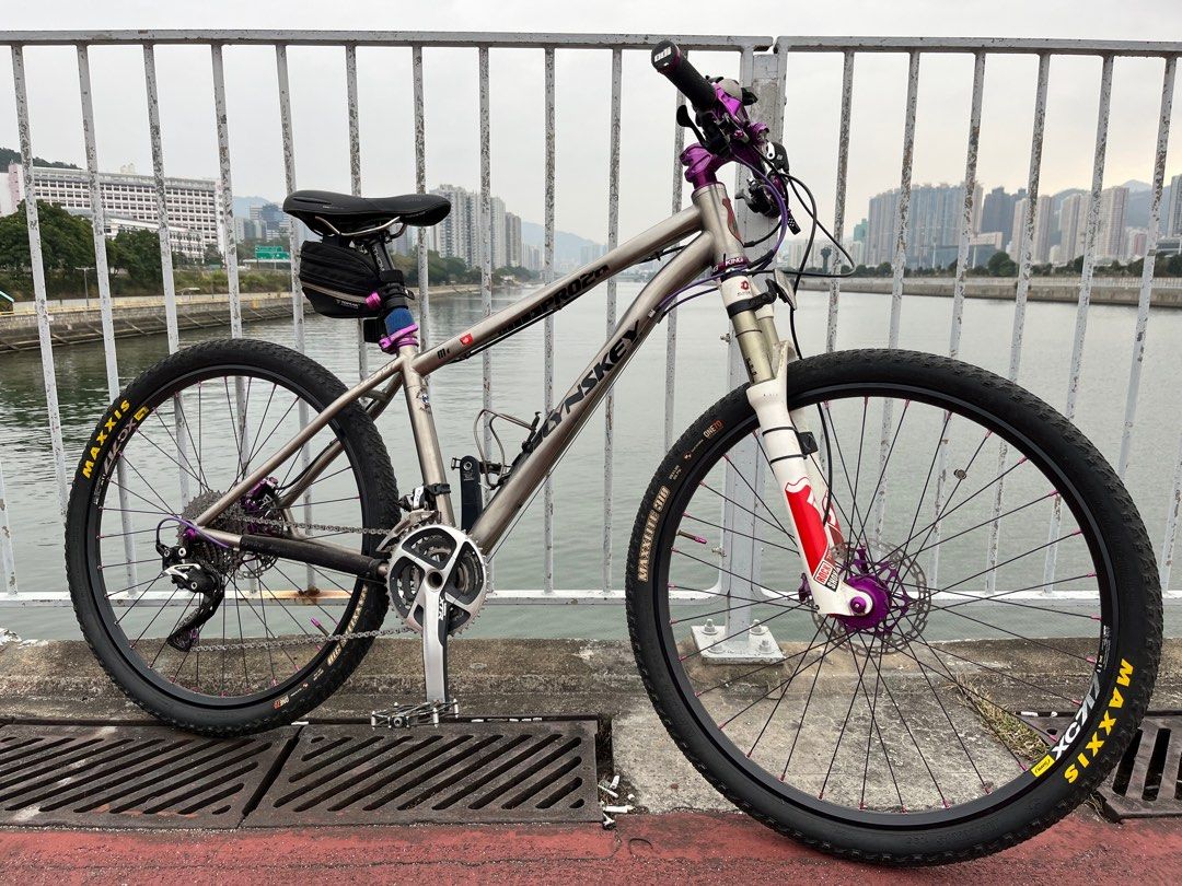 LYNSKEY Pro 26 titanium XTR CHRIS KING 紫色 絕版, 運動產品, 單車及配件, 單車 - Carousell