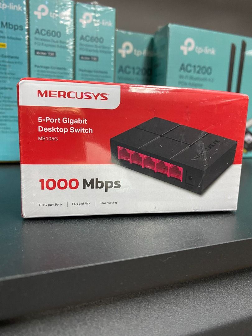Mercusys MS105G 5-port Gigabit Desktop Switch | Gigabit Network Switch ...