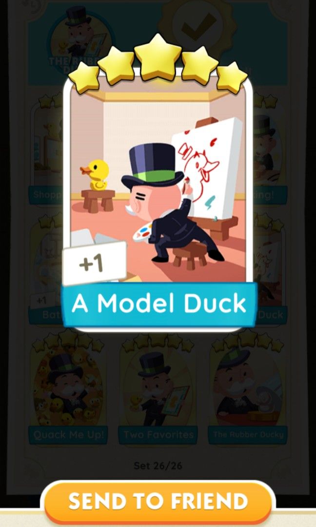 Monopoly go 5 star stickers : Money Tree / A Model Duck / Adulting ...