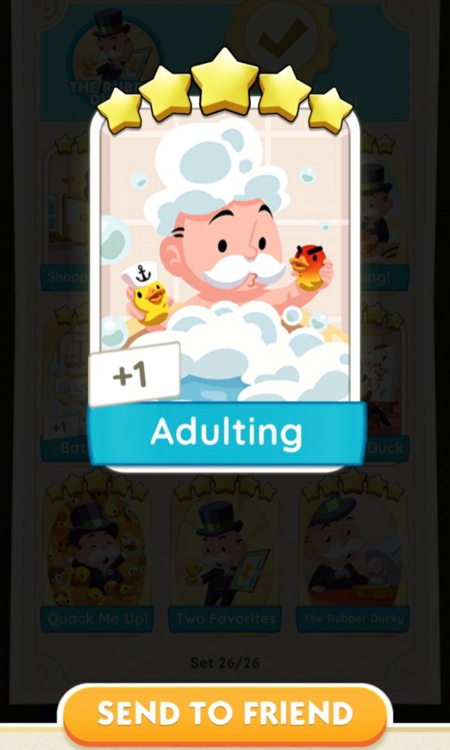 Monopoly go 5 star stickers : Money Tree / A Model Duck / Adulting ...