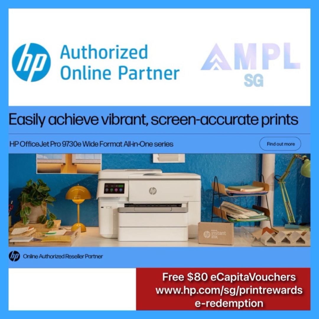 New Launch HP OfficeJet Pro 9730 Wide Format All-in-One Printer $80 eVouchers | A3 Color Print ...