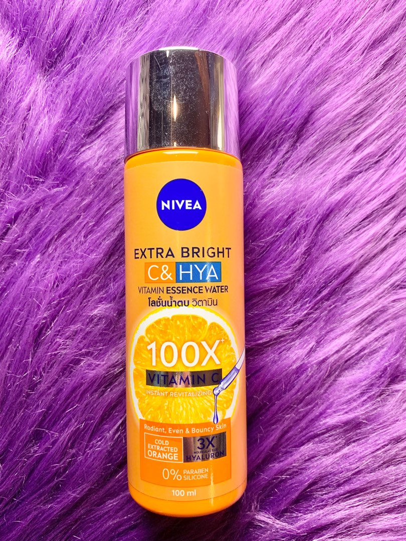 全新 100ml Nivea 補濕 美白精華 Extra Bright 100X Vitamin C Hya Whitening ...