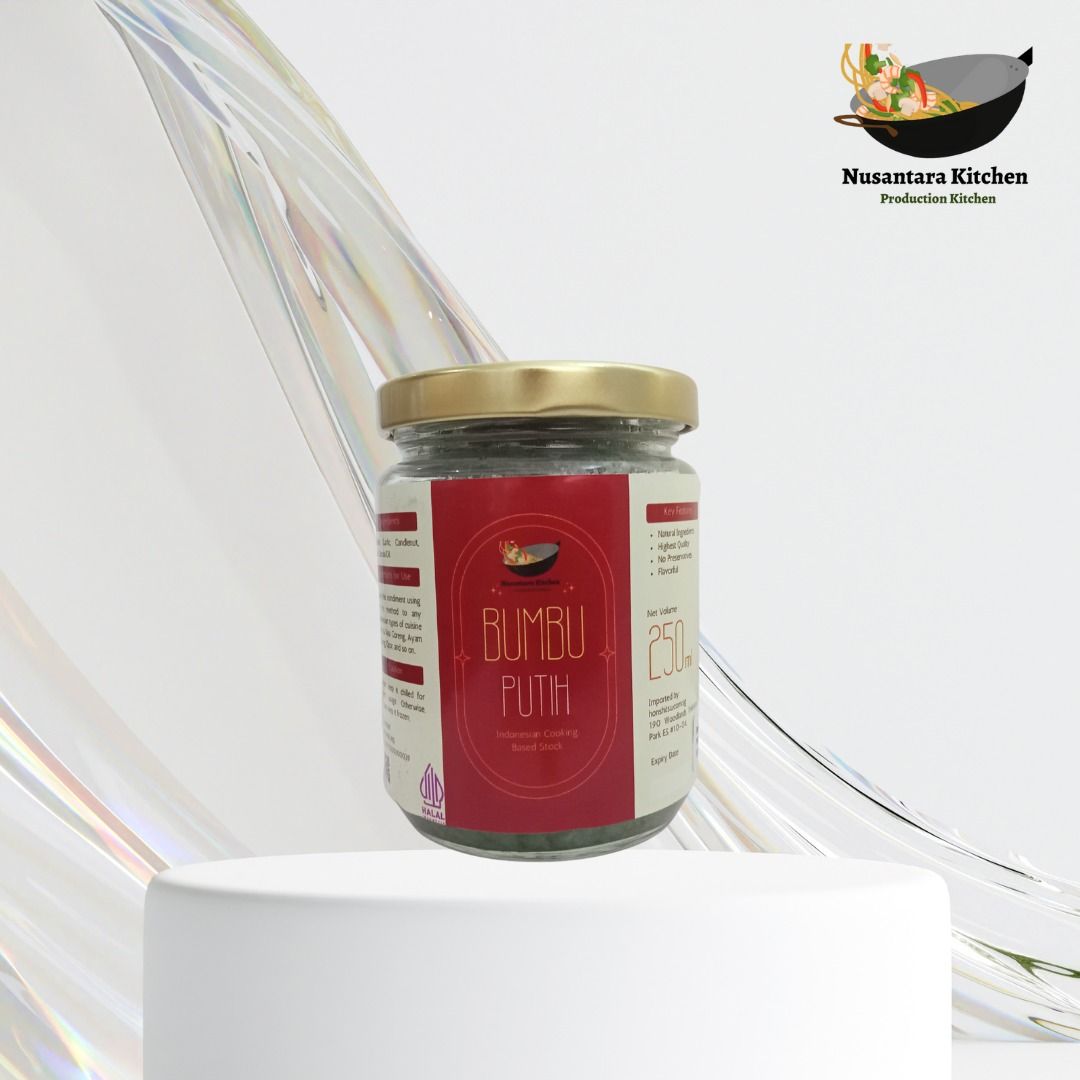 Nusantara Kitchen Bumbu Dasar Putih - 250ml / Indonesia Halal Condiment Seasoning, Food & Drinks ...