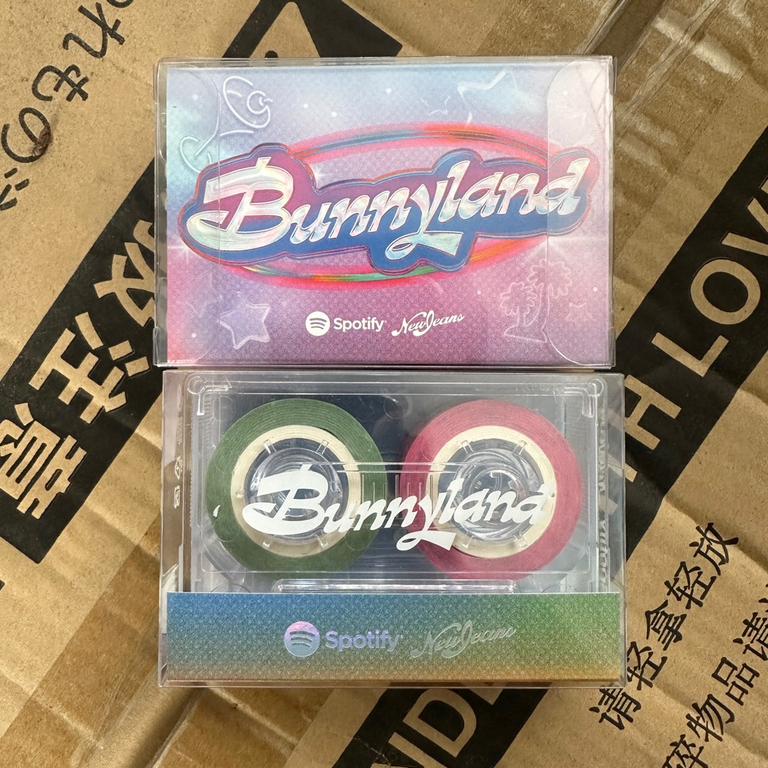 Official Spotify Tape from NewJeans Bunnyland Tape Event, Hobbies ...