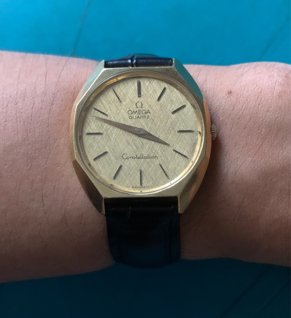 Omega Vintage Constellation Octagon 18k Solid gold, Men's Fashion ...
