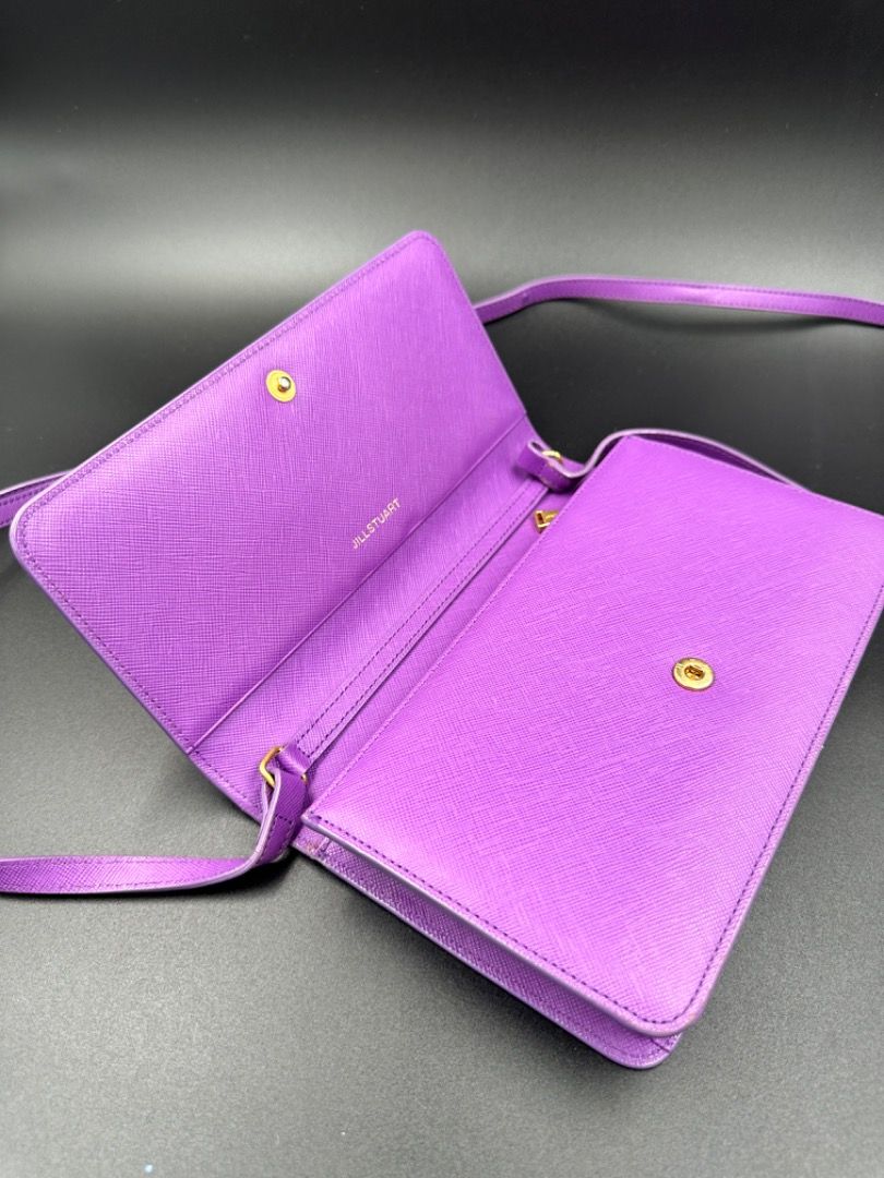 Orig Jill Stuart Purple Sling Bag, Luxury, Bags & Wallets on Carousell