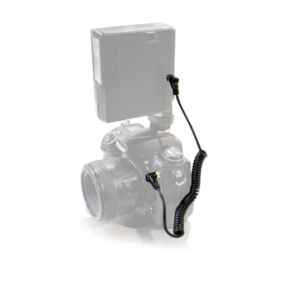 PC Flash Sync Coil Cable 2.5mm 3.5mm 6.35mm Male to screw lock ...