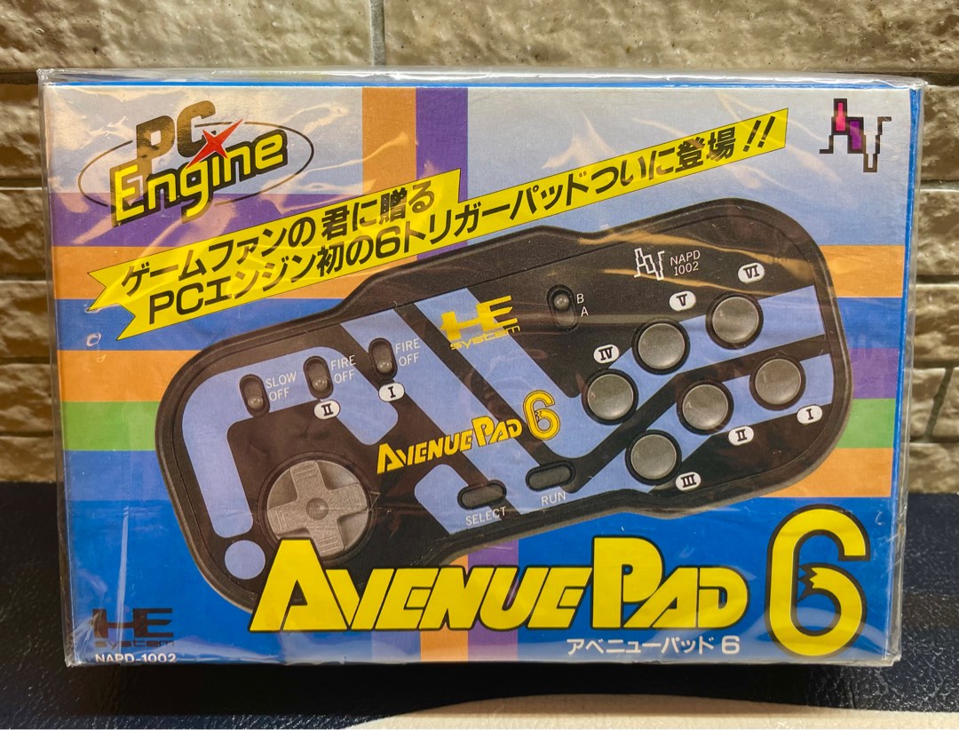 PCE PC Engine NEC controller 全新街霸6鍵格鬥手制, 電子遊戲, 遊戲機配件, 手掣 - Carousell
