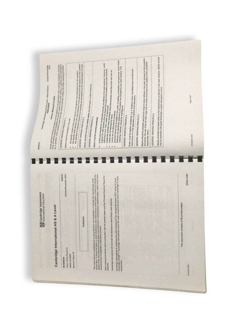 A-Levels Business Paper 2 Past Year Question Papers, Hobbies & Toys ...