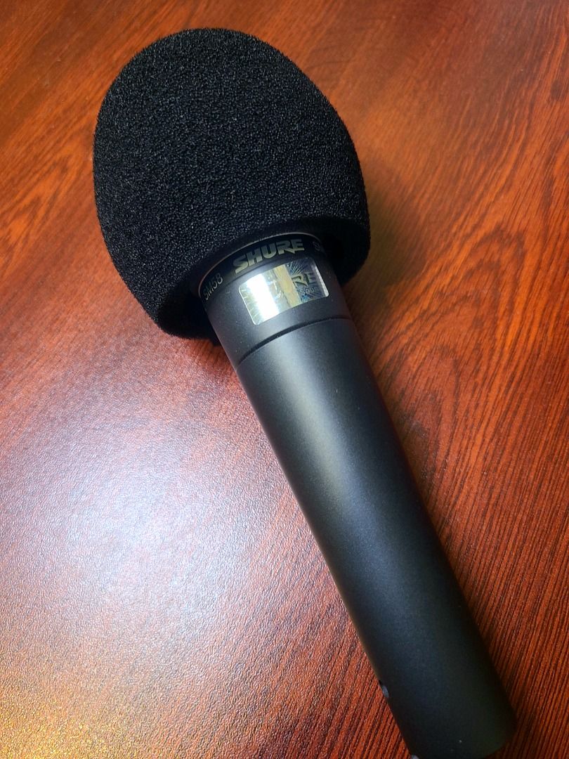 Shure SM58 high-end microphone complete with box + Shure windscreen all ...