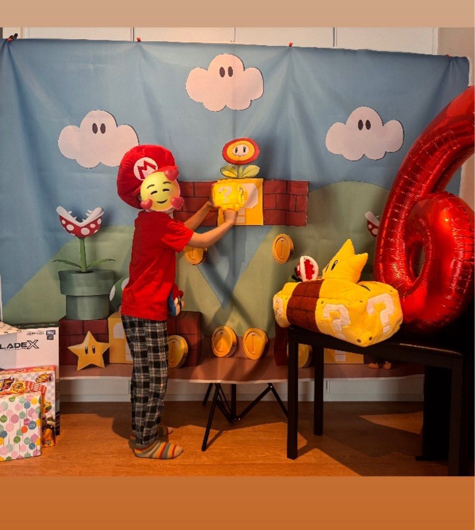 Super Mario Photography or Party Backdrop! NEW!, Hobbies & Toys ...
