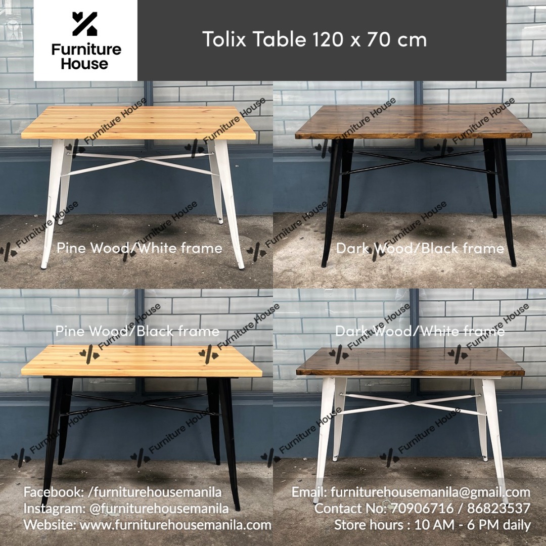 Tolix Table 120 x 70, Furniture & Home Living, Furniture, Tables & Sets ...