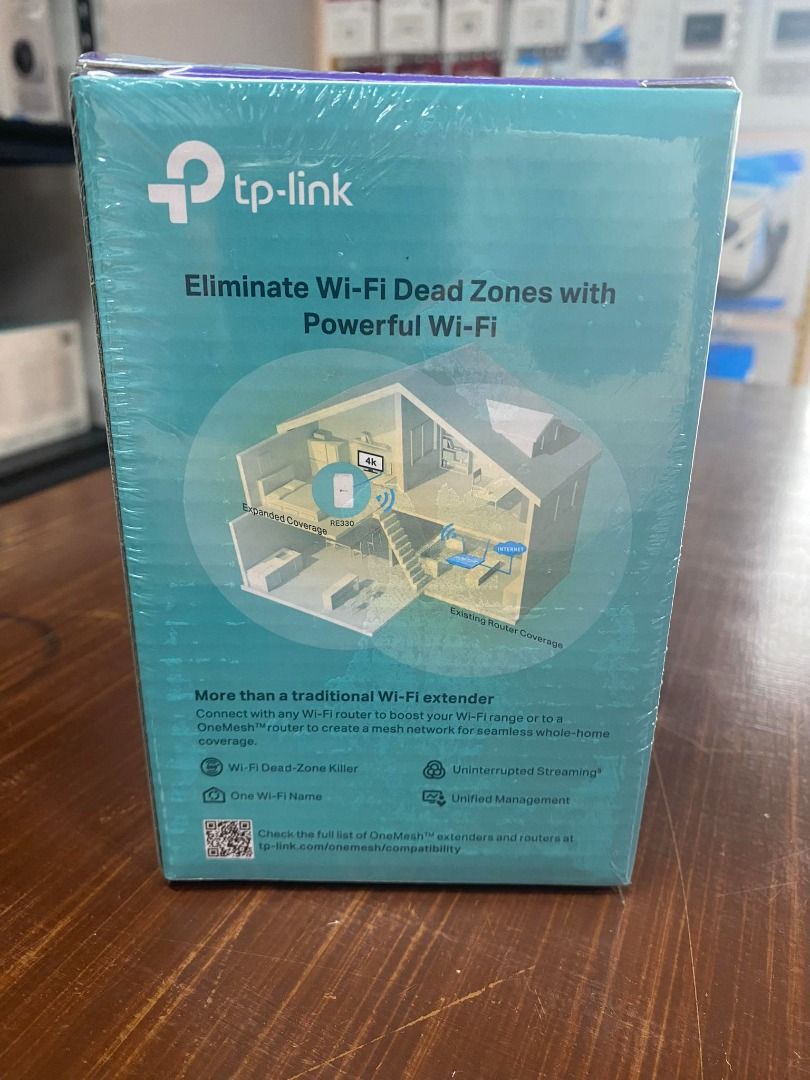 TP-Link RE330 AC1200 Dual Band Mesh Wi-Fi Range Extender / Access Point ...