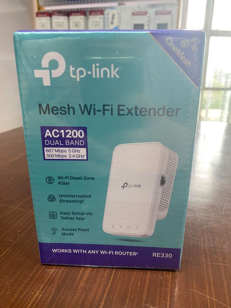 TP-Link RE330 AC1200 Dual Band Mesh Wi-Fi Range Extender / Access Point ...