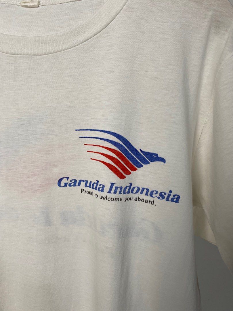 Vintage - Garuda Indonesia Airlines, Fesyen Pria, Pakaian , Atasan di ...
