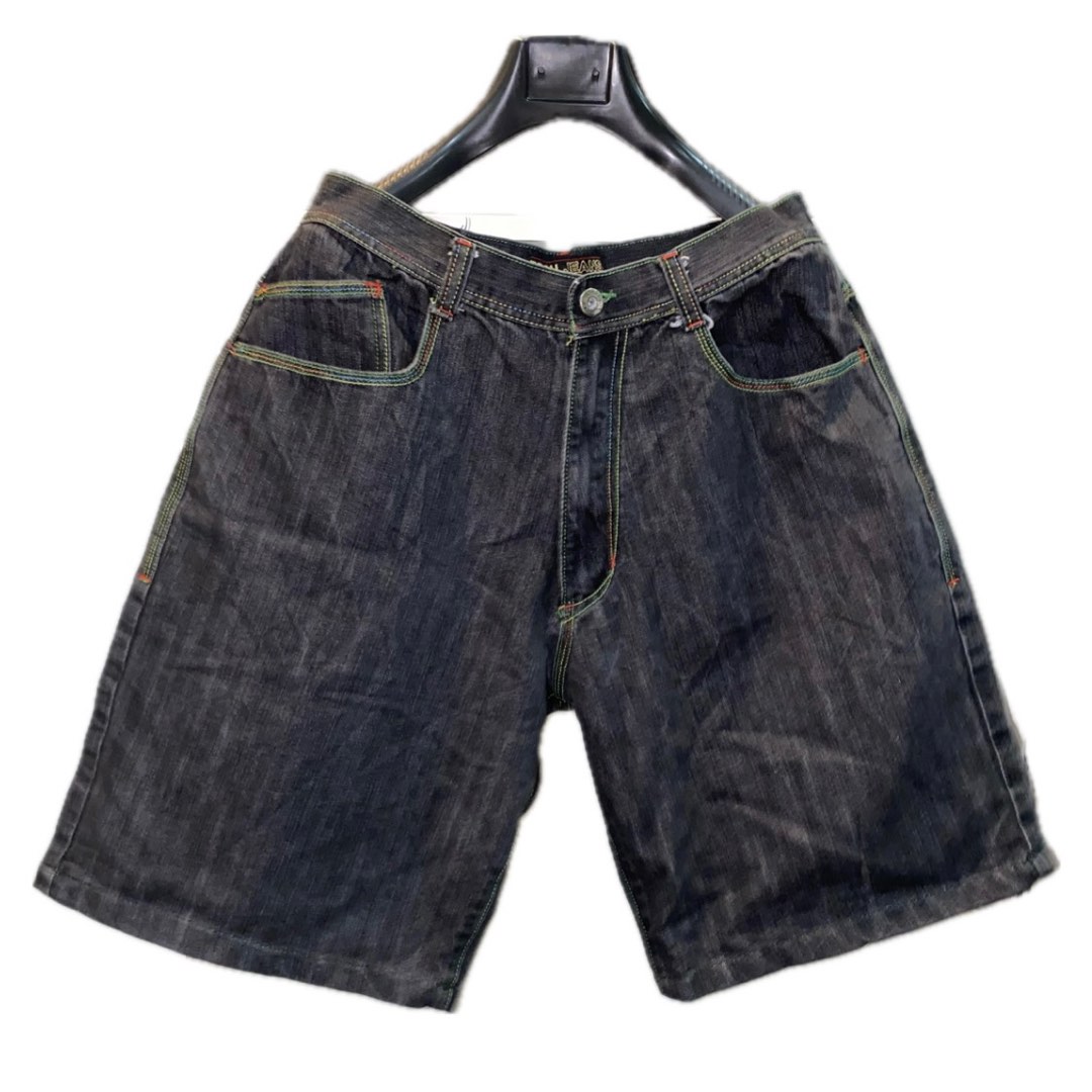 Vtg Washed Black Jorts, Men's Fashion, Bottoms, Jeans on Carousell