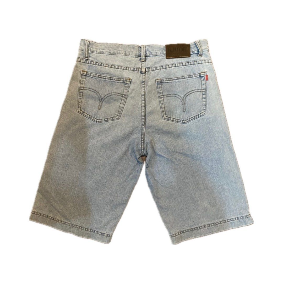 Washed Blue Jorts, Men's Fashion, Bottoms, Jeans on Carousell