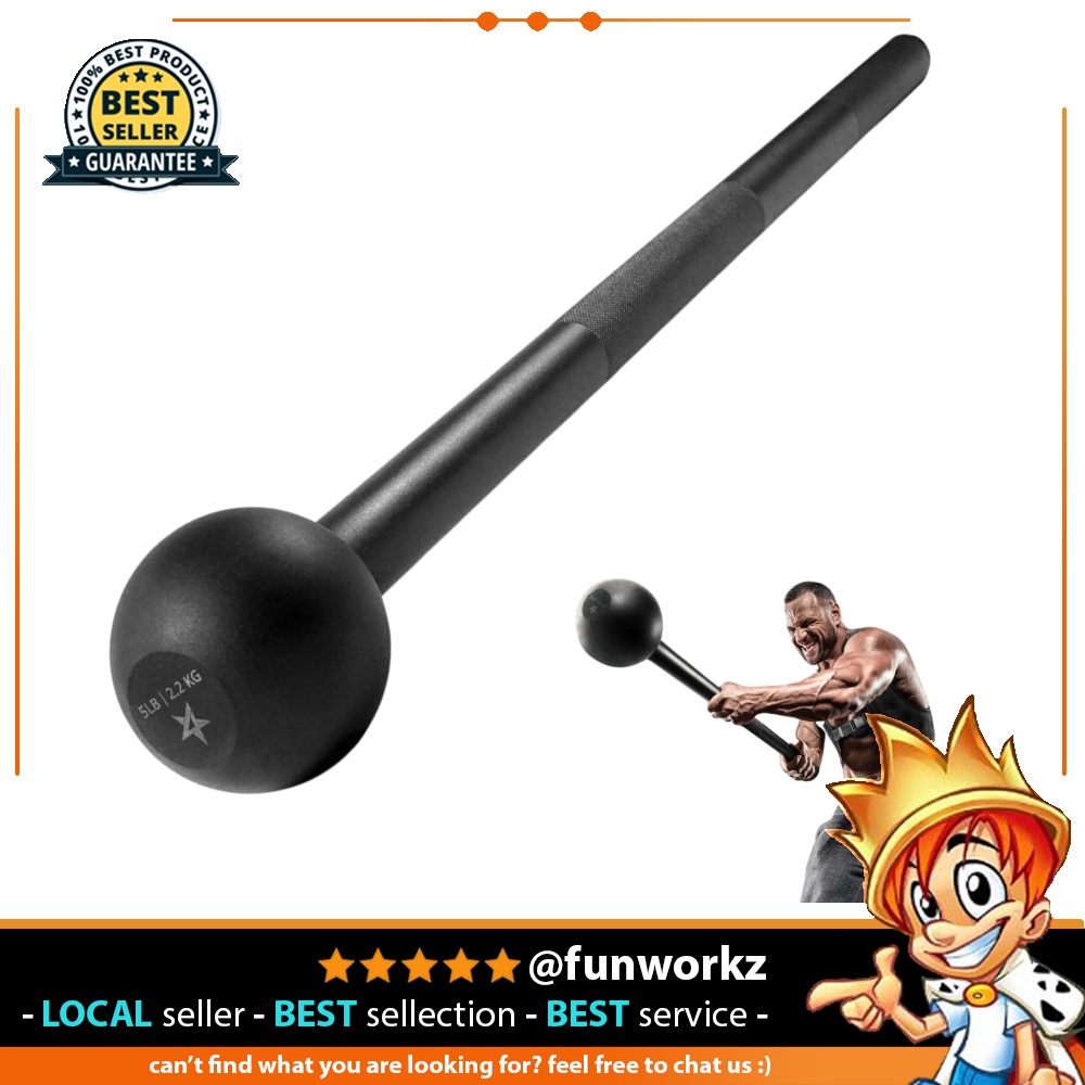 Yes4All Steel Mace Bell for Strength Training, Shoulder, Grips ...