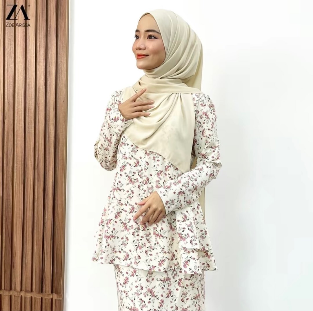 ZOE ARISSA NAZRA KURUNG PINK, Women's Fashion, Muslimah Fashion, Baju ...