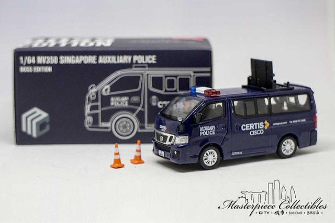 1/64 NV350 Singapore Auxiliary Police Van Certis Cisco Boss Edition ...