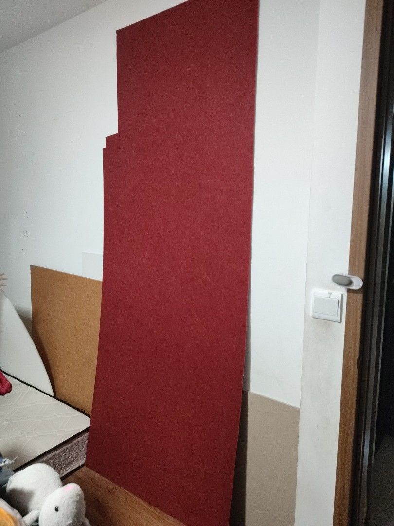 244cm Red Acoustic Panel, Hobbies & Toys, Music & Media, Music ...