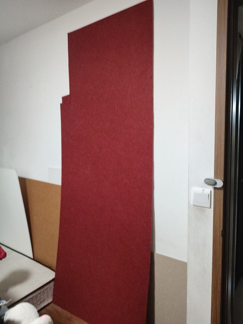 244cm Red Acoustic Panel, Hobbies & Toys, Music & Media, Music ...
