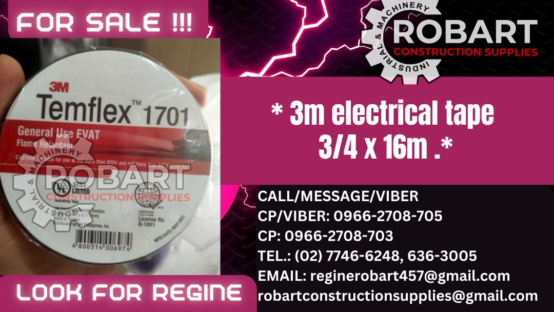 * 3m electrical tape 3/4 x 16m .*, Commercial & Industrial ...