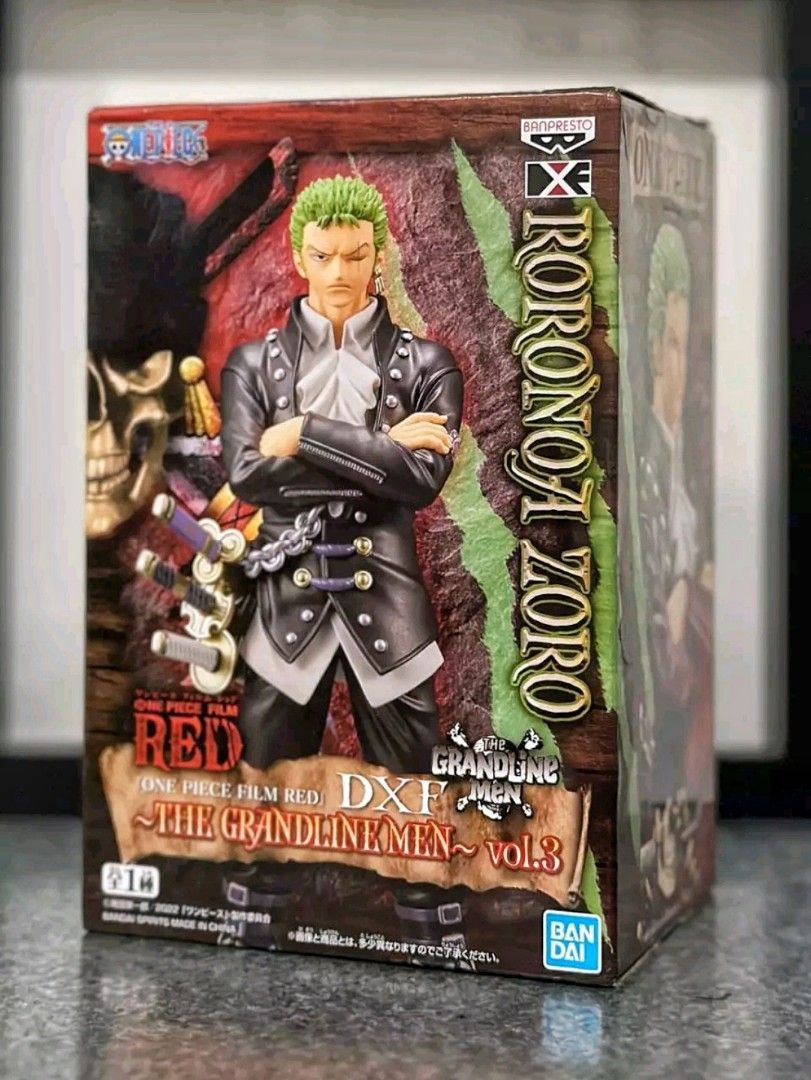 海賊王 金證 航海王劇場版 DXF RED THE GRANDLINE MEN vol.3 索隆, 書籍、休閒與玩具, 玩具、公仔、桌遊在旋轉拍賣