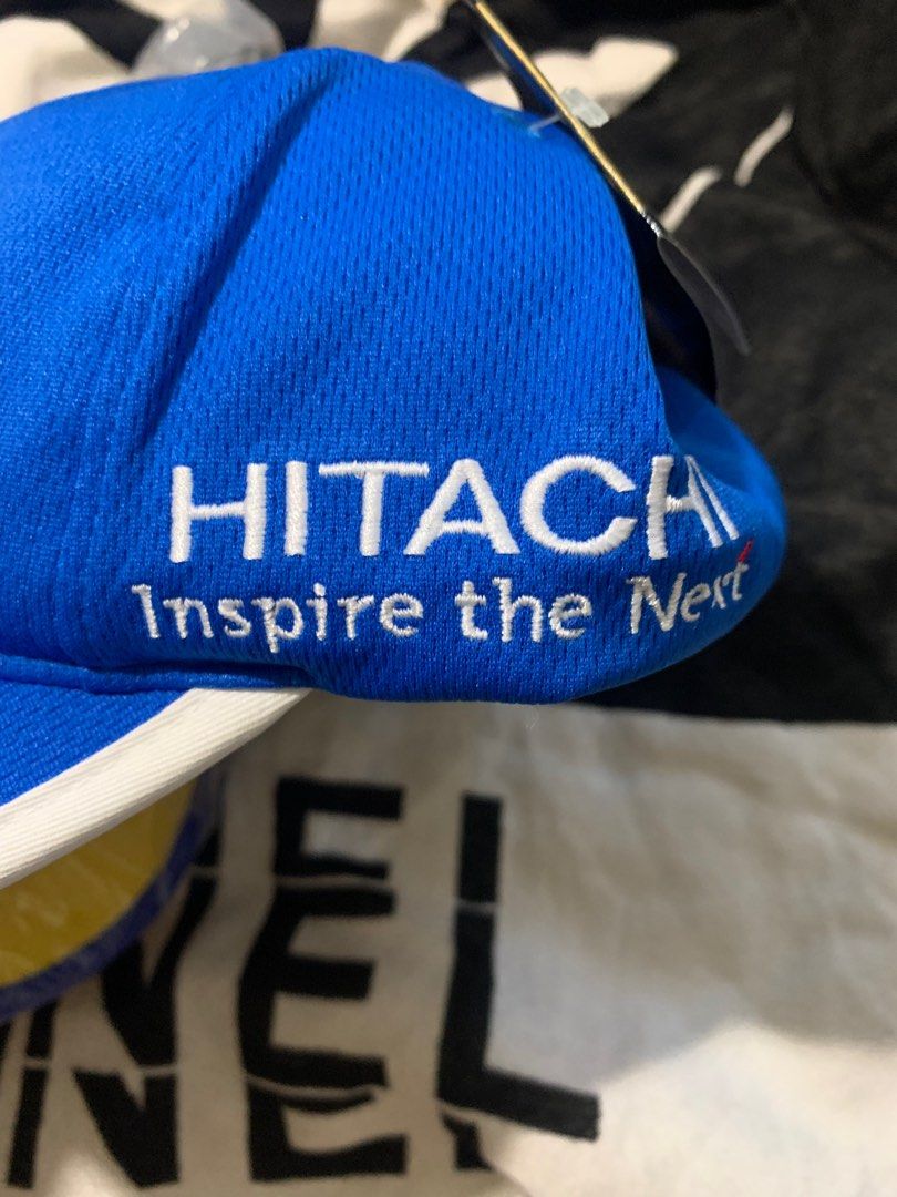 未拆標 二手 古著 Mizuno x Hitachi golf 女款 藍 美津濃 機能 老帽 棒球帽 cap, 她的時尚, 手錶及配件, 帽子 ...