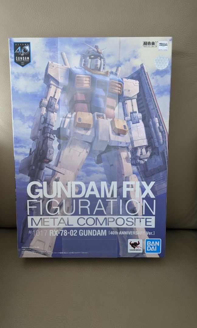 日版靚盒 Gundam Fix Figuration Metal Composite RX-78-02 Gundam 高達 GFFMC #1017 "40th 週年紀念版本" (非 1026 ...