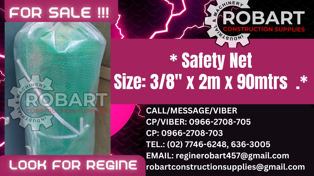 * Safety Net Size: 3/8" x 2m x 90mtrs .*, Commercial & Industrial ...