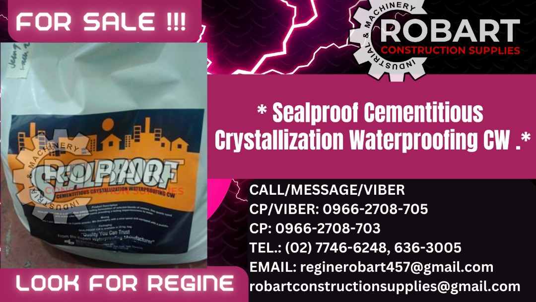 * Sealproof Cementitious Crystallization Waterproofing CW ...