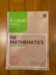 A Levels H2 Mathematics Topical TYS 2013 to 2022, Hobbies & Toys, Books ...