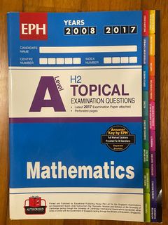 A Levels H2 Mathematics Topical TYS 2013 to 2022, Hobbies & Toys, Books & Magazines, Assessment ...