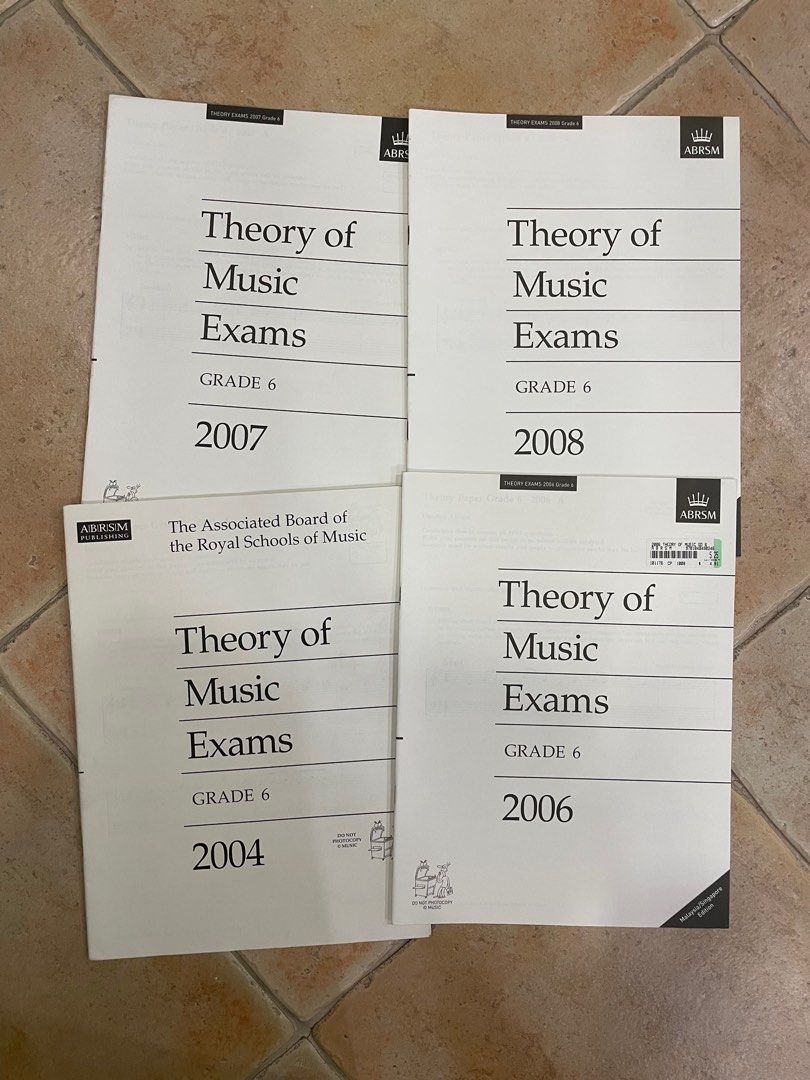 ABRSM Theory Test Paper (Grade 6, 7 and 1), Hobbies & Toys, Books ...