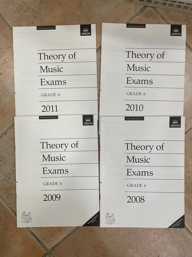 ABRSM Theory Test Paper (Grade 6, 7 and 1), Hobbies & Toys, Books ...