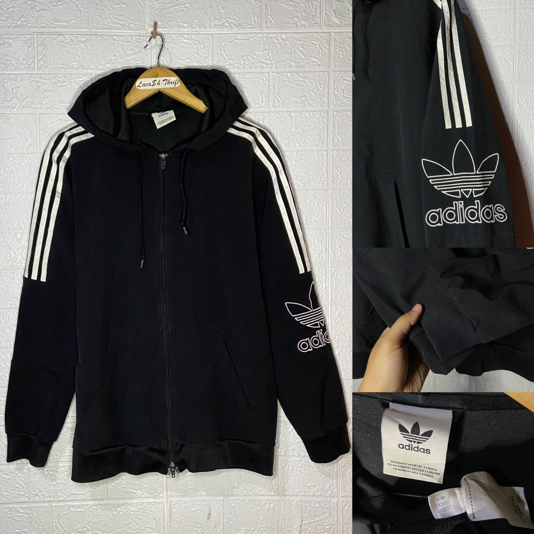 ADIDAS TREFOIL 3 STRIPES HOODIE (DX3853), Men's Fashion, Tops & Sets ...