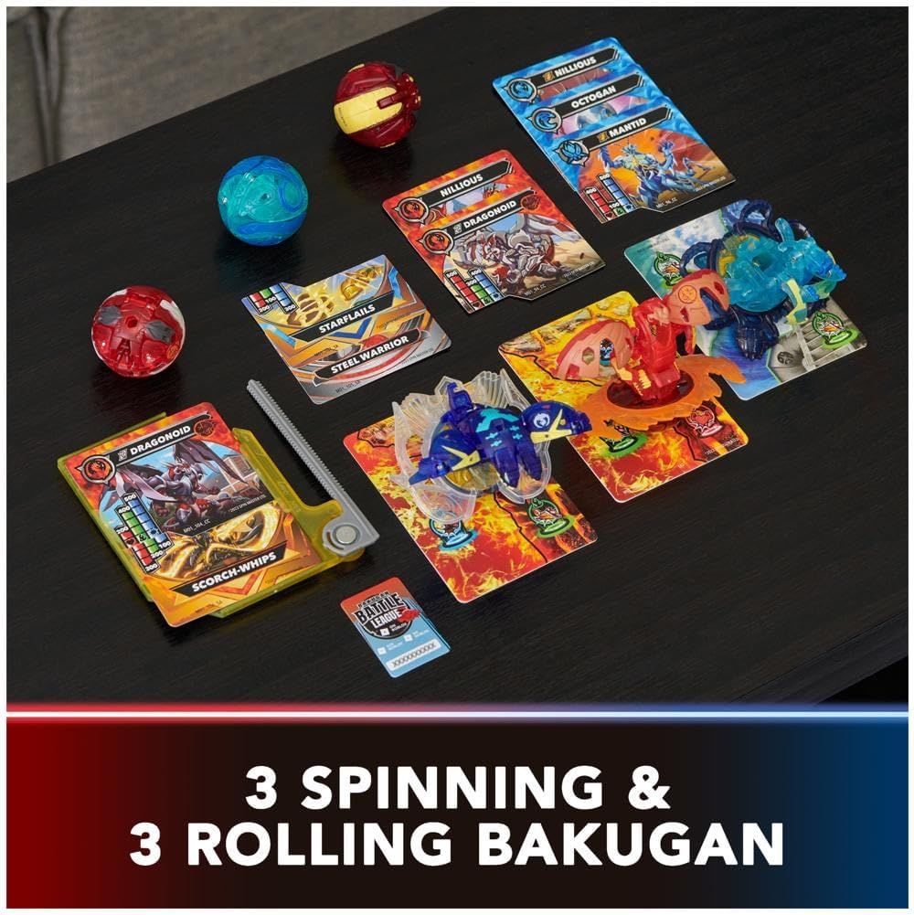 Bakugan Ultimate 6-Pack, Special Attack Dragonoids, Nillious, Mantid ...
